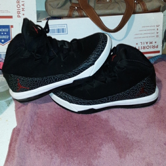 Jordan | Shoes | Copy Nike Air Jordan Deluxe Black Red Mens | Poshmark